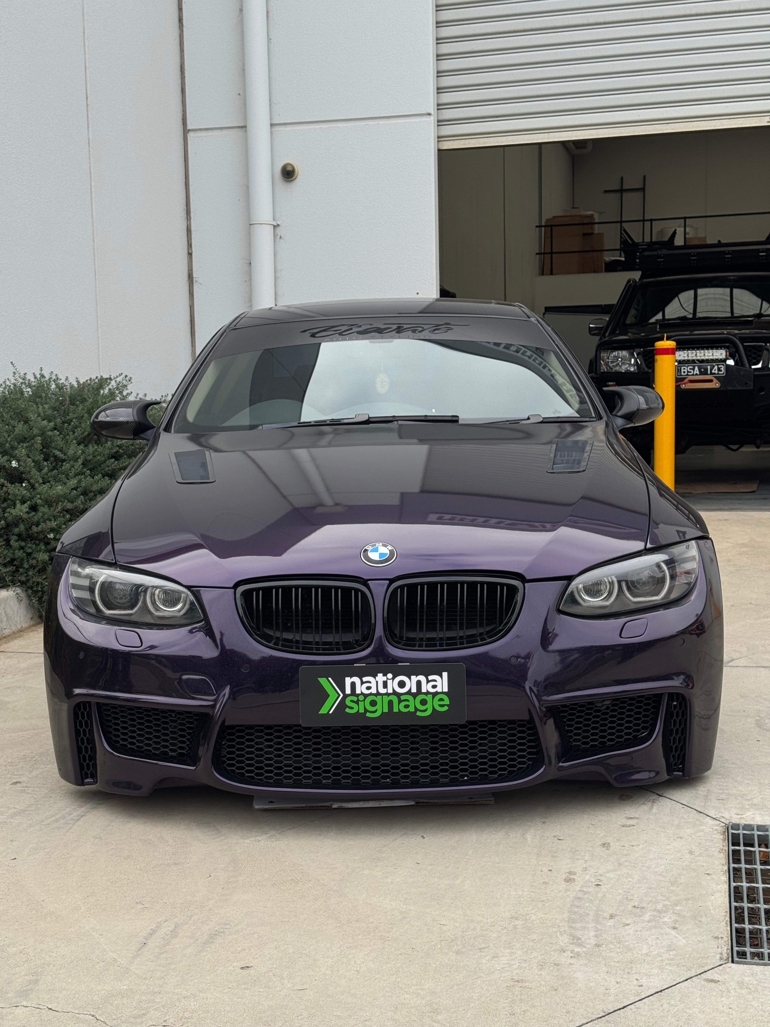 Custom Vanity Plate with Electric Vacuum Suction Mounting System ...